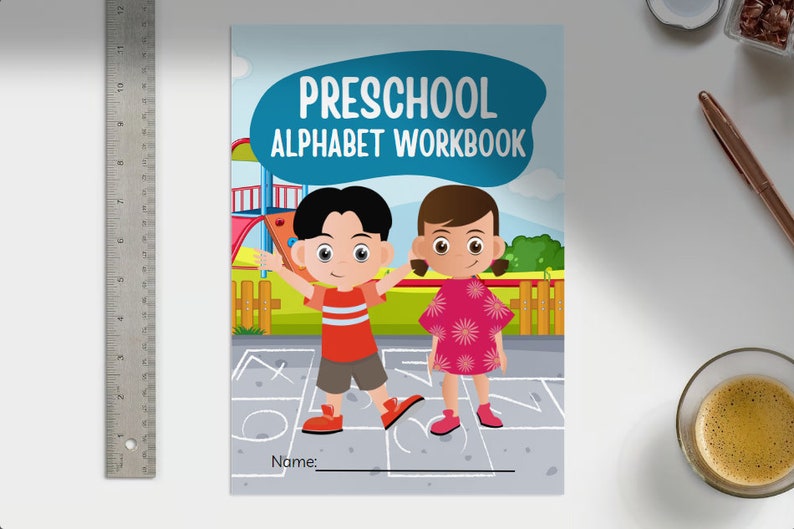 108 Pages Alphabet Preschool Workbook | English Language Learning Book ...