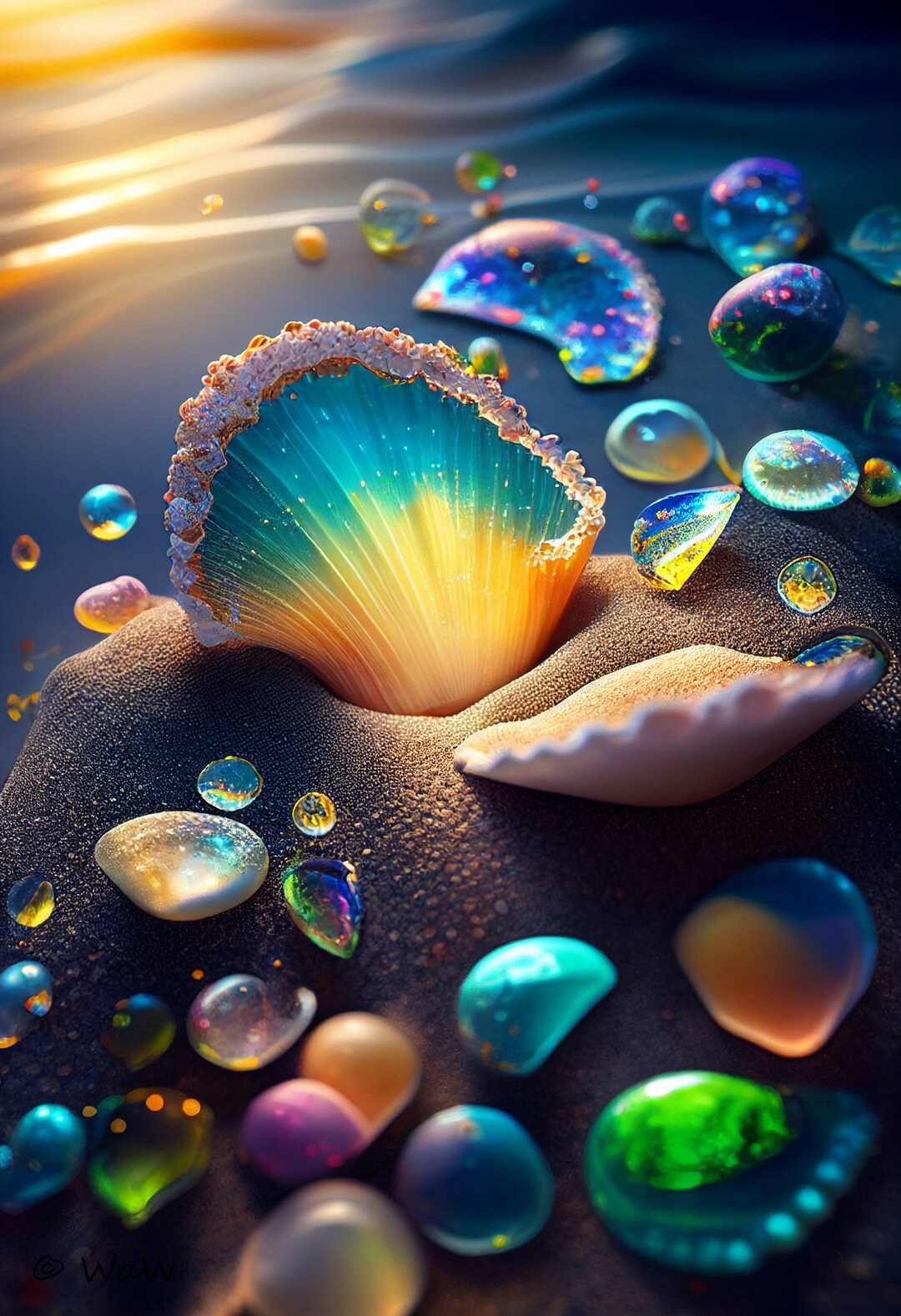 Ocean's Treasures: Seashell Serenade - Etsy