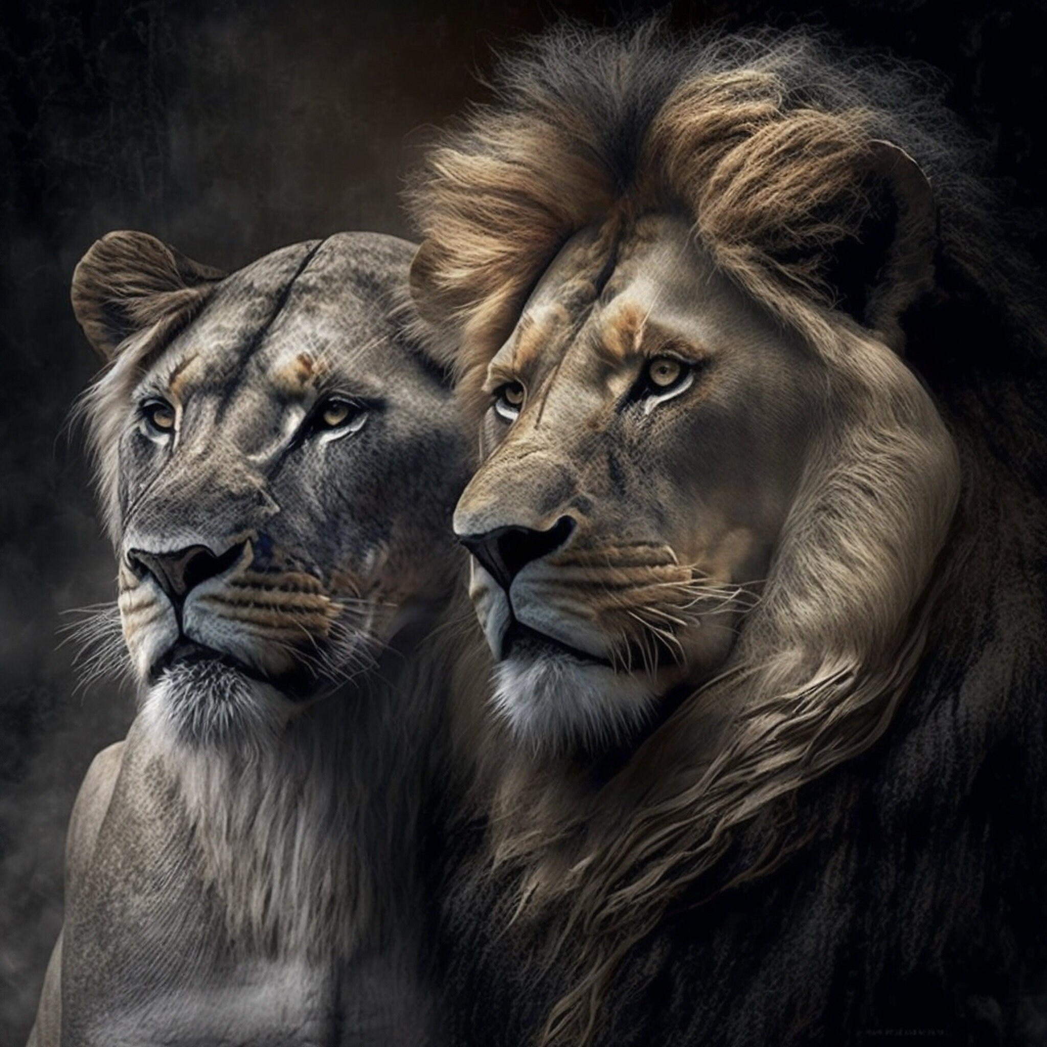 Lion Digital Print, Safari Wall Decor, Animal Printable, Wildlife ...