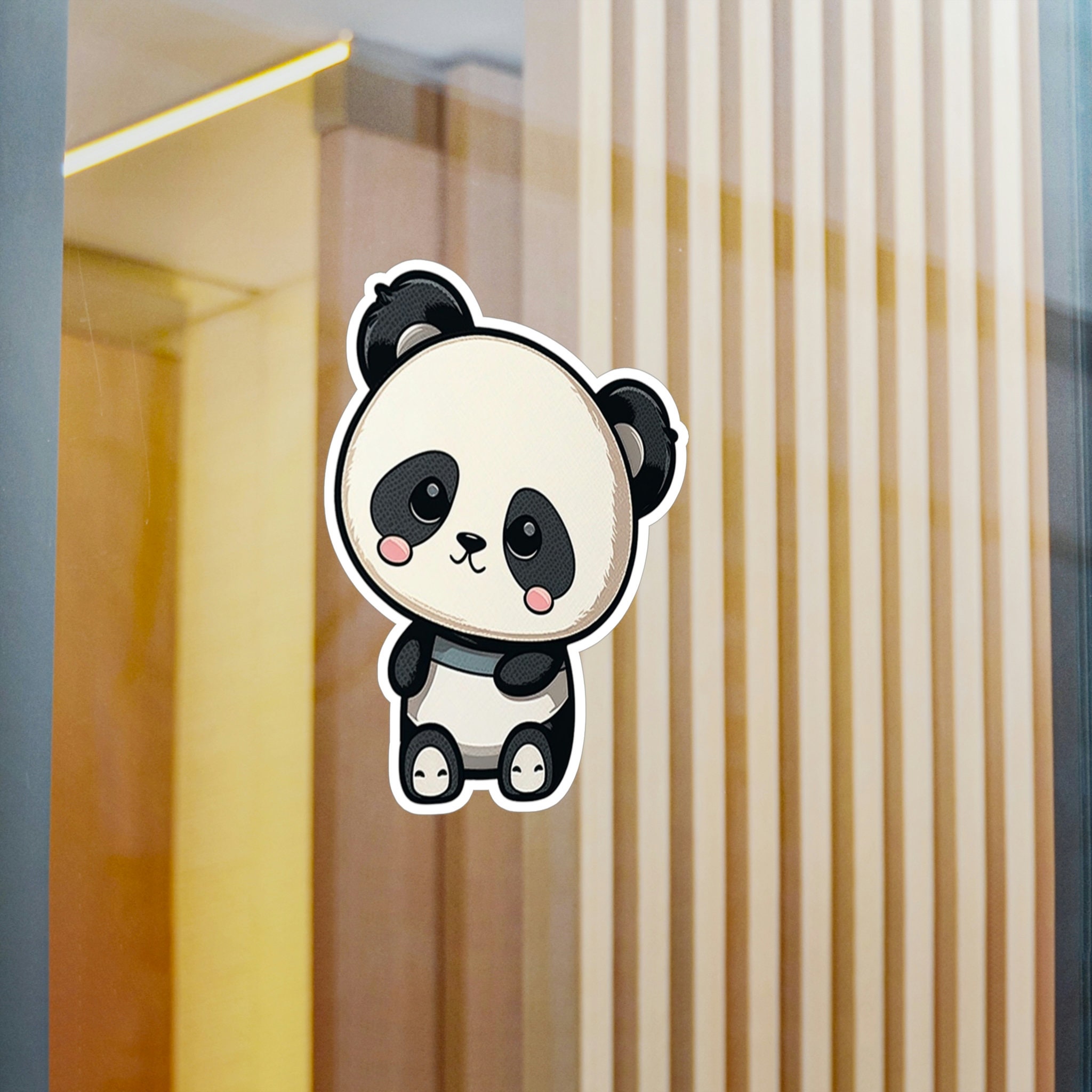 Kawaii Panda Sticker watercolor Panda Sticker Whimsical Panda Sticker ...