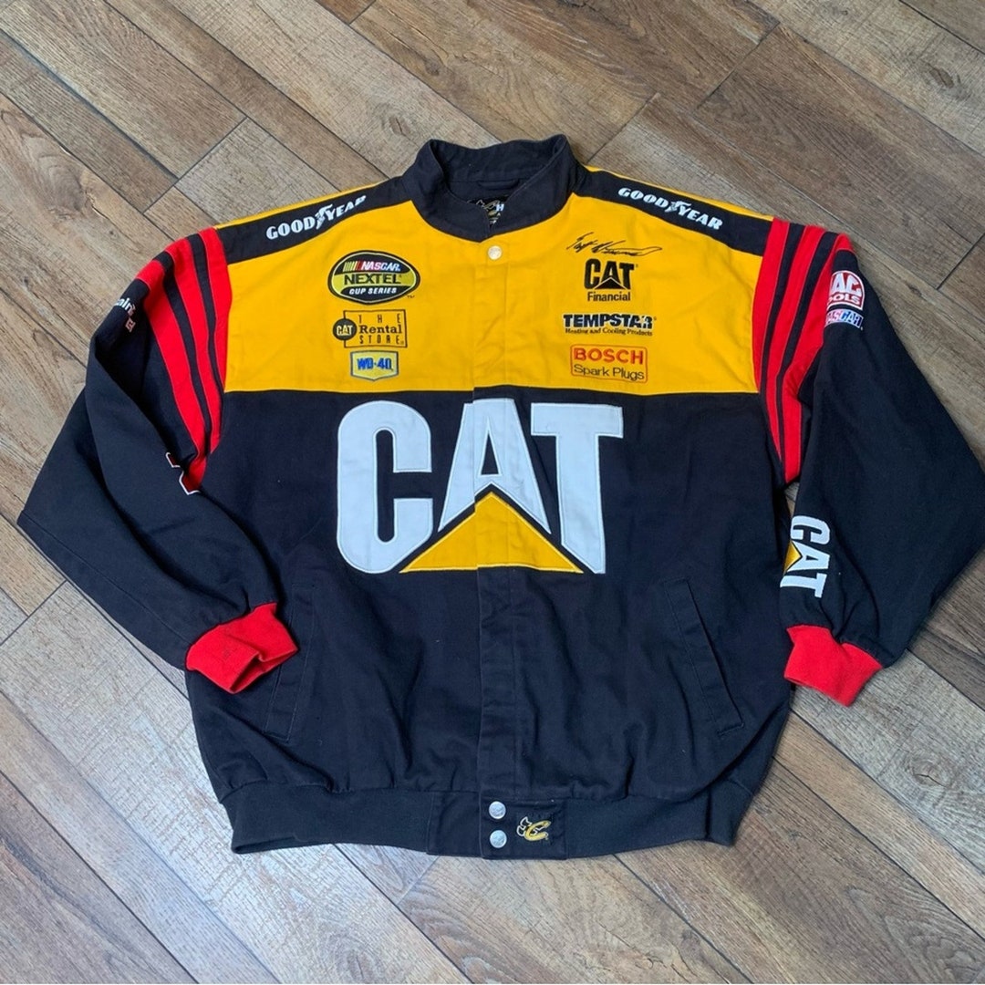 Vintage Team Caliber CAT NASCAR Bill Davis Jacket - Etsy