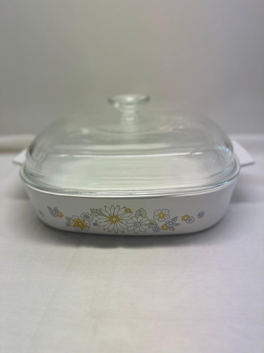 Vintage Corning Ware “floral Bouquet” Pattern Casserole Dish W/lid ...