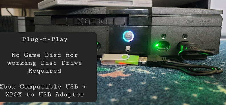 Original Xbox Softmod Kit - Xbox to USB Cable & Compatible USB - End ...