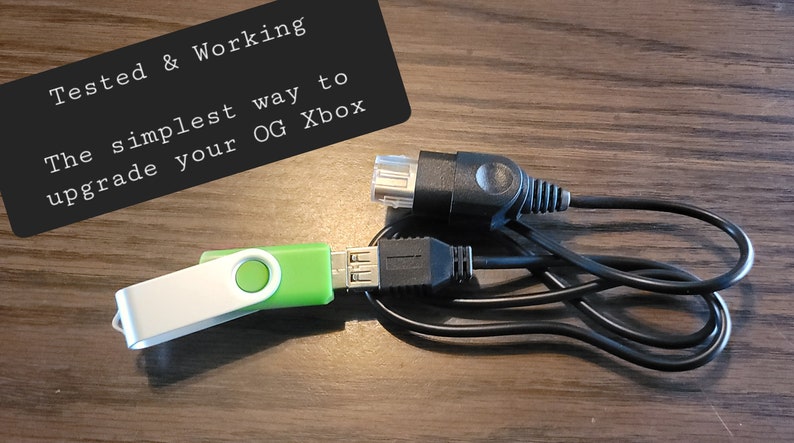 Original Xbox Softmod Kit - Xbox to USB Cable & Compatible USB - End ...