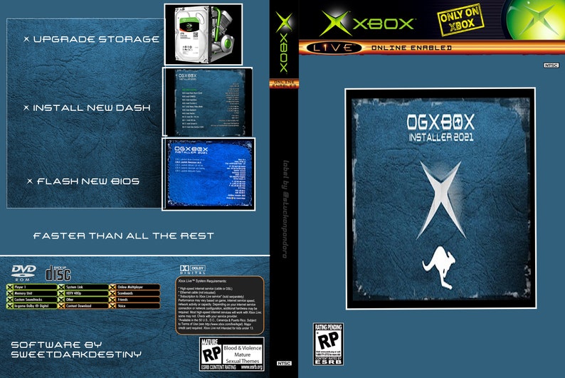 OG Xbox Installer, Rocky5 Extras, Hexen Hex3n, Slayers 2.7 DVD PACK - Original Xbox (best Seller ...