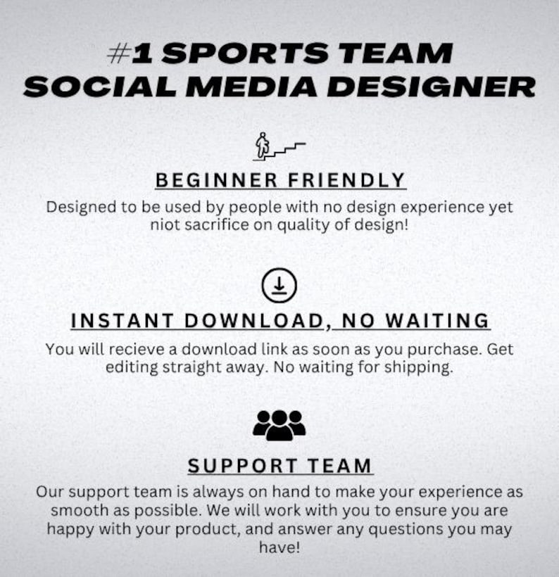 Game Day Canva Template Pack Sports Social Media Graphics Gameday ...