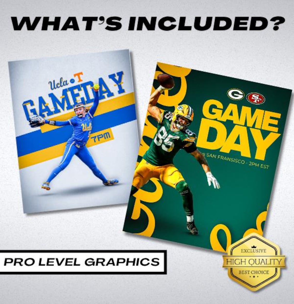 Game Day Canva Template Pack Sports Social Media Graphics Gameday ...