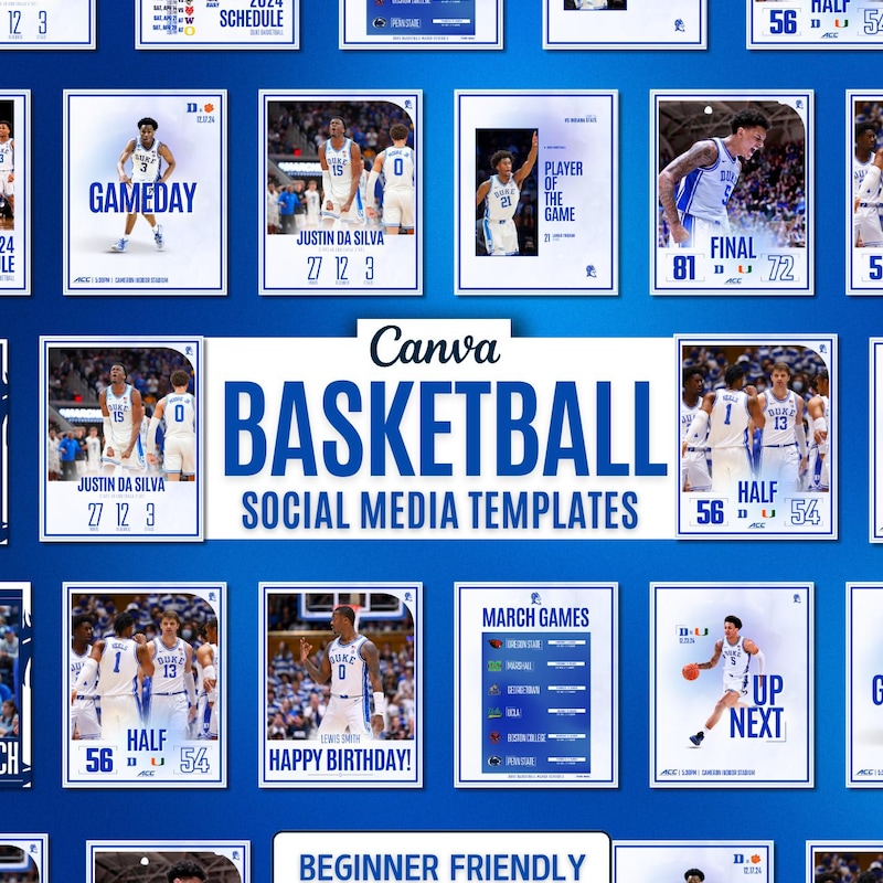 Basketball Templates - Etsy