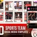 Sports Team Social Media Template High School Athletics Media ...