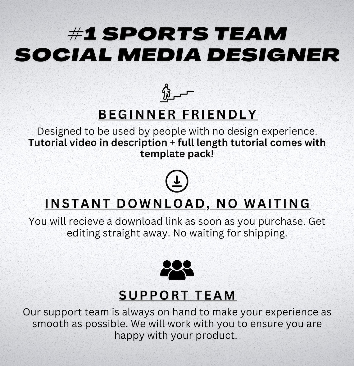 Game Day Social Media Photoshop Template Sports Graphic Customizable ...
