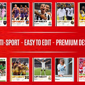 Sports Team Social Media Template High School Athletics Media ...