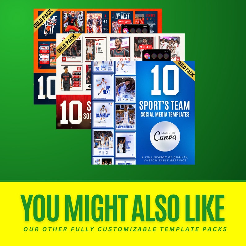 Basketball Template Social Media Soccer, Football, Volleyball ...