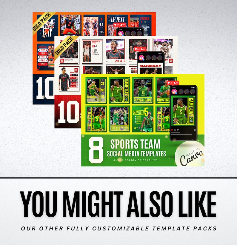 Baseball Sports Social Media Templates Canva Sports Baseball Team ...