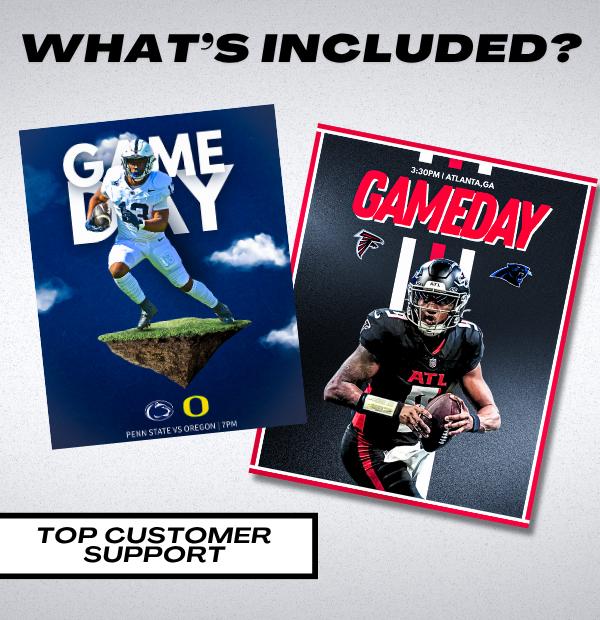 Game Day Canva Template Pack Sports Social Media Graphics Gameday ...