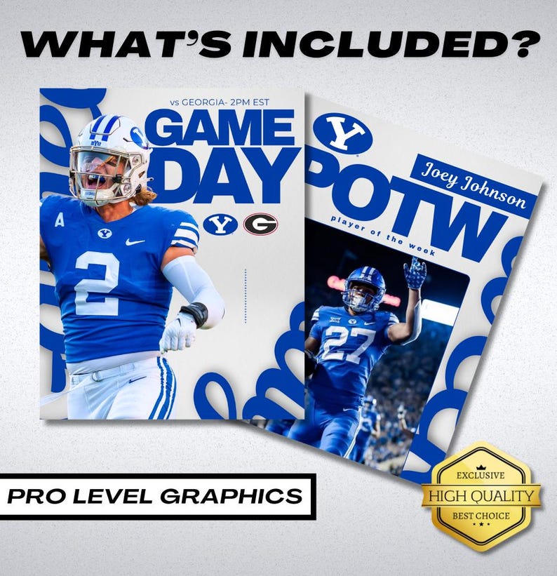 Football Social Media Templates Canva Sports Football Team Editable ...