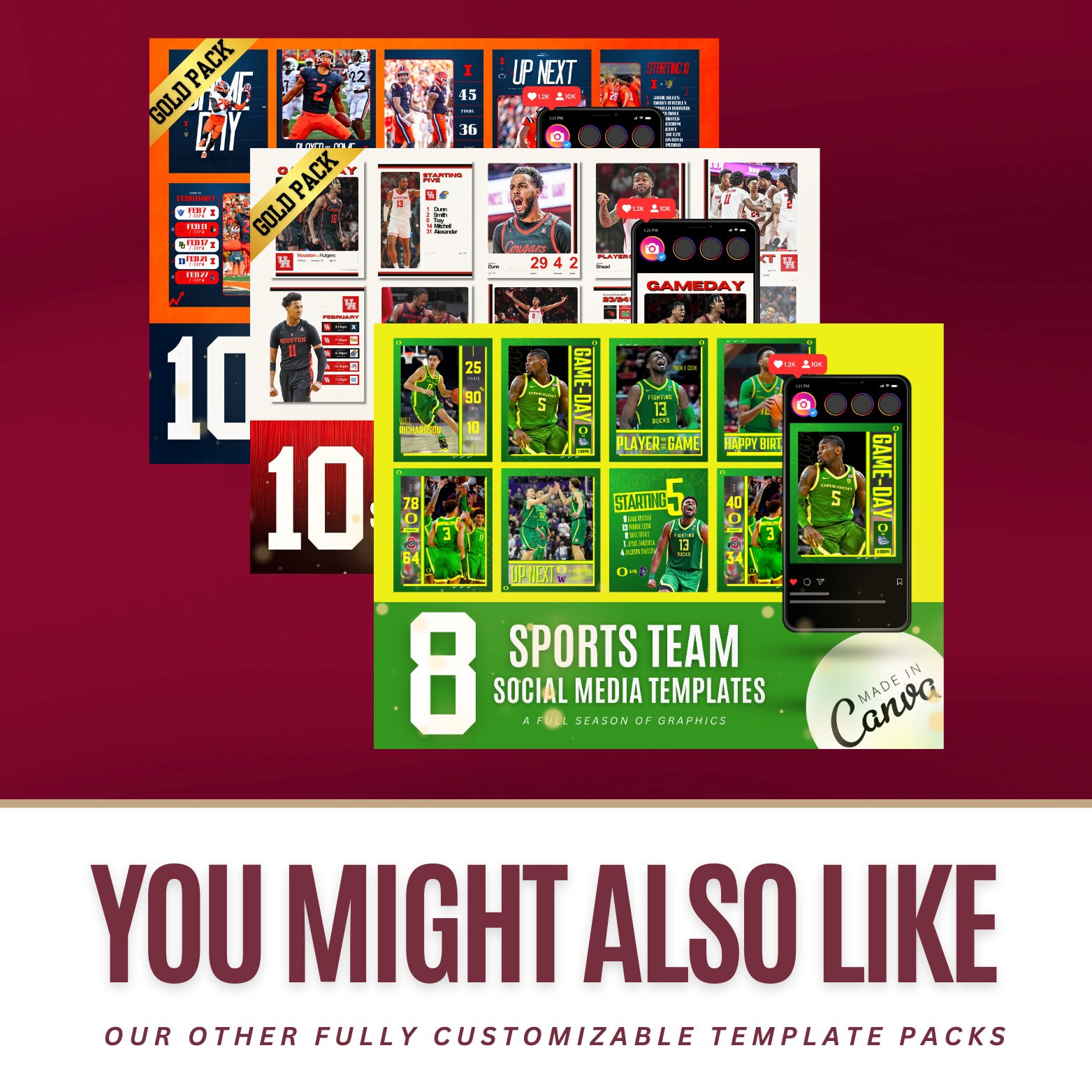 Soccer Template Canva Sports Team Social Media Template Customizable ...