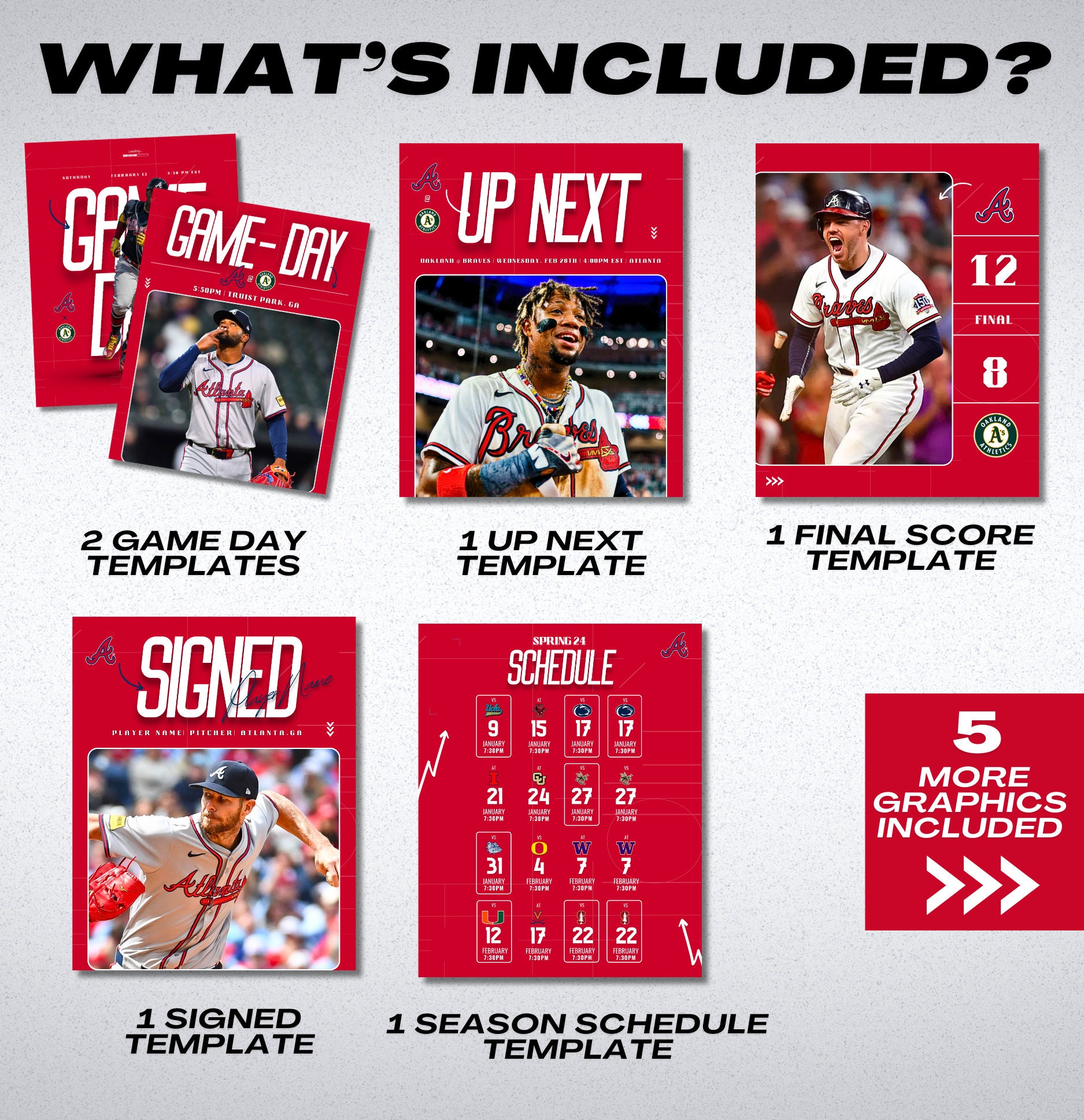Baseball Sports Social Media Templates Canva Sports Baseball Team ...