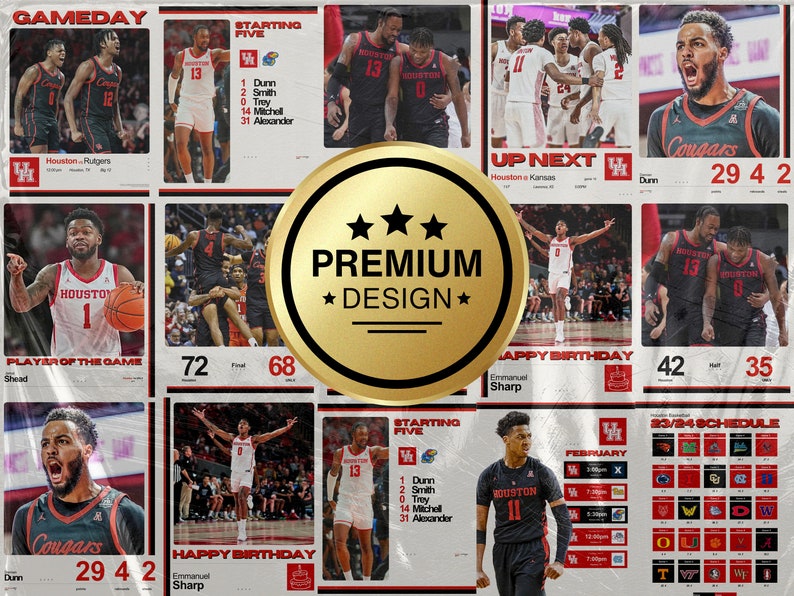 Sports Team Social Media Template High School Athletics Media ...