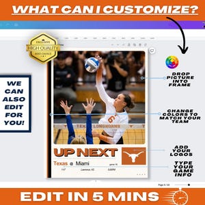 Volleyball Sports Social Media Templates Canva Sports Volleyball Team ...
