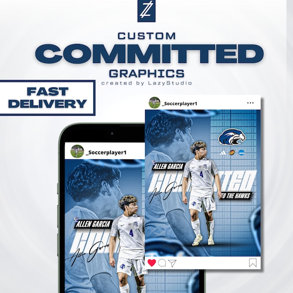 College Committed Announcement - Etsy