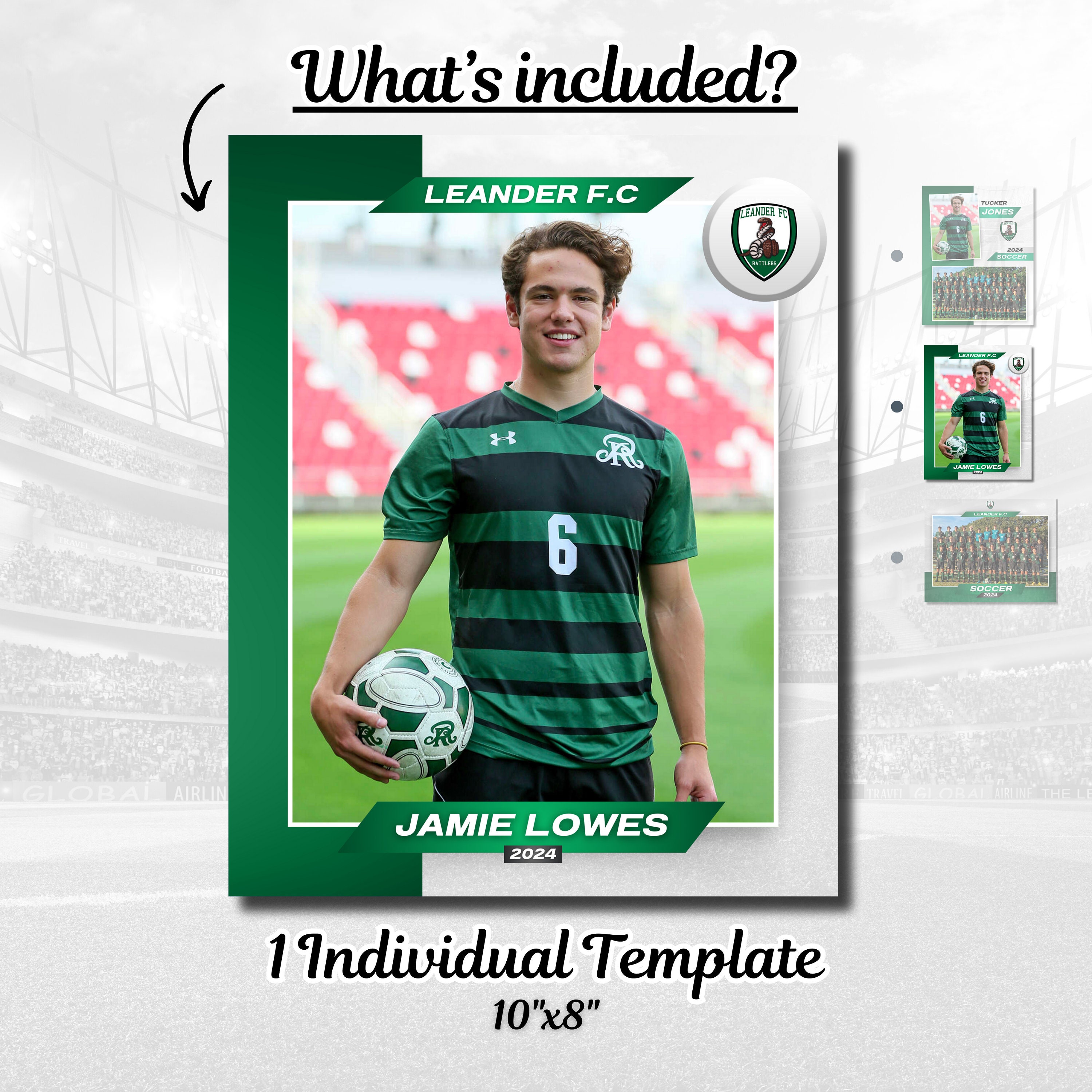 Custom Soccer Wall Art Canva Template Editable Soccer Senior Day Gift ...