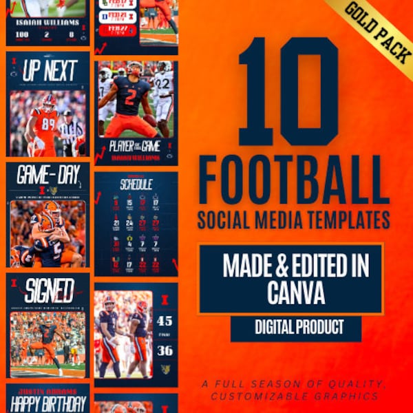 Football Instagram Poster - Etsy