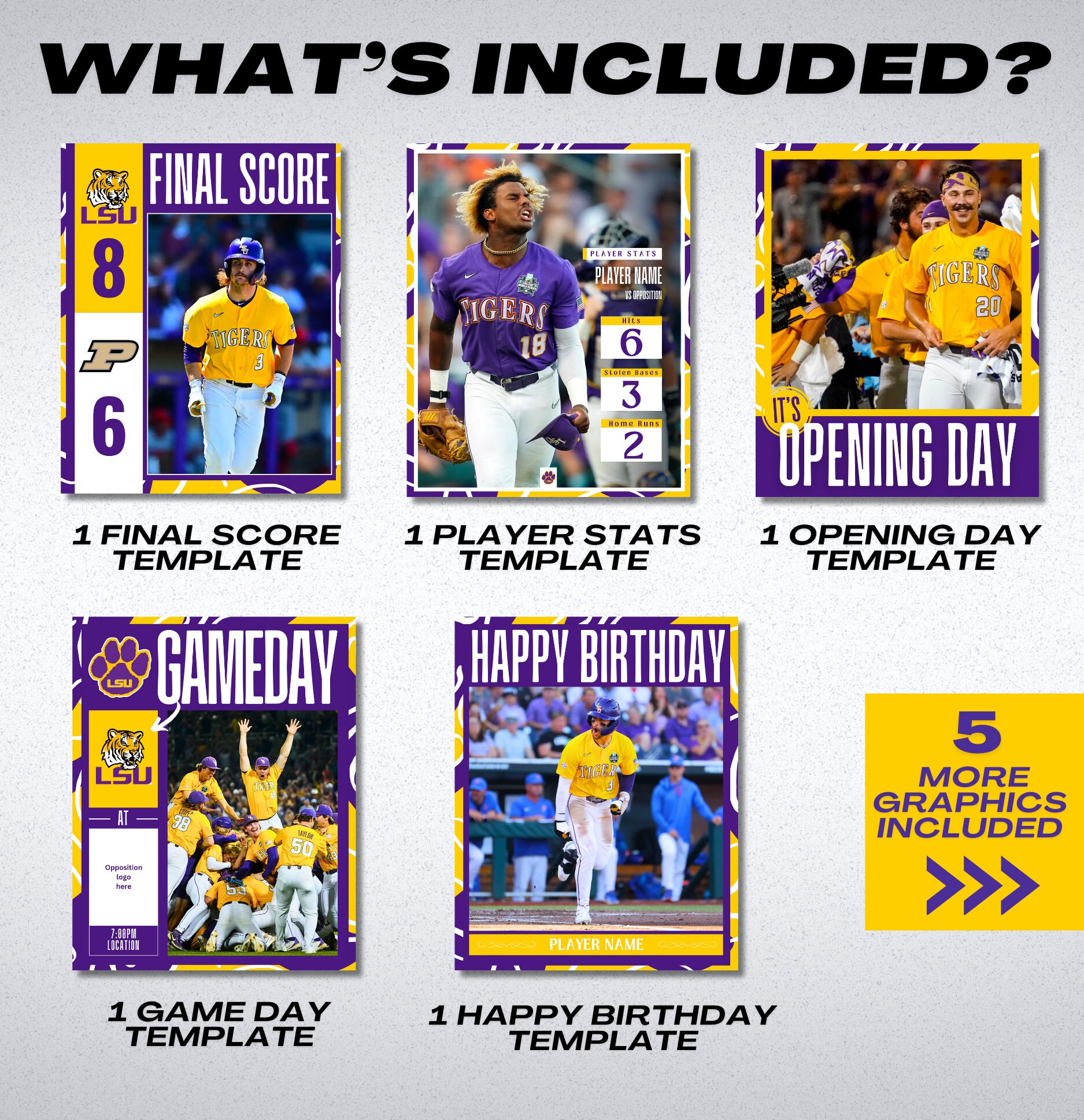 Baseball Sports Social Media Templates Canva Sports Baseball Team ...