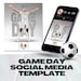 Game Day Social Media PSD Template Soccer Gameday Photoshop ...