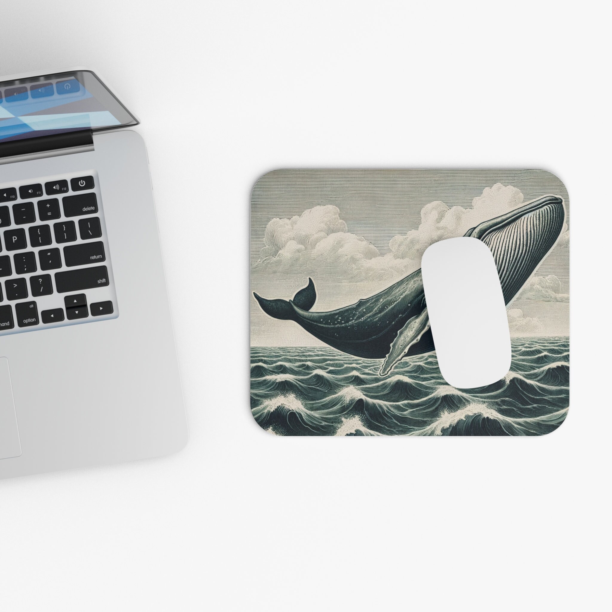 Flying Whale Mouse Pad - Etsy