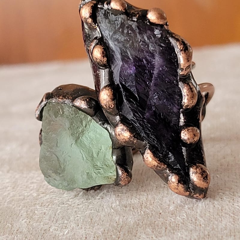 Green Flourite Copper - Etsy