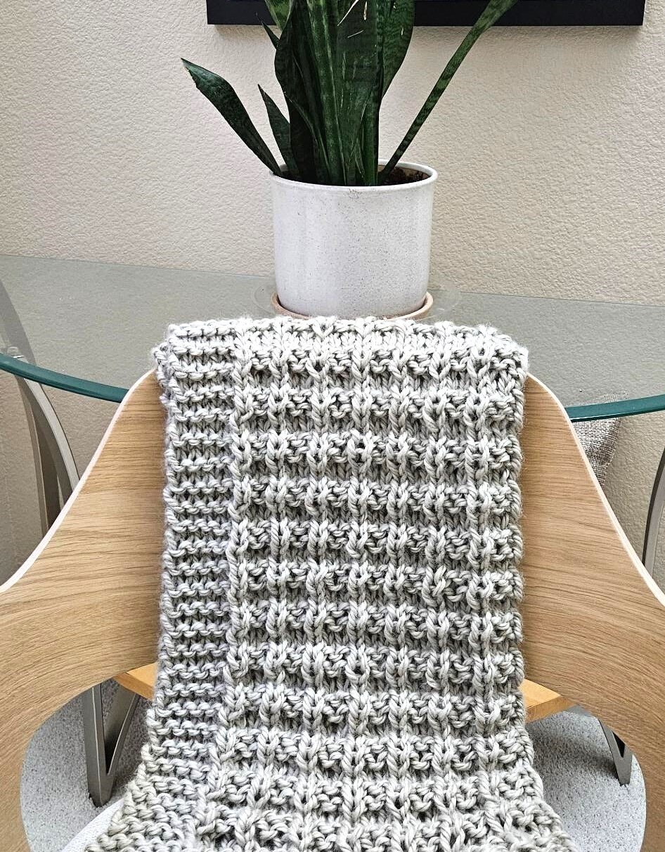 Easy Knit Blanket Pattern PDF - Etsy