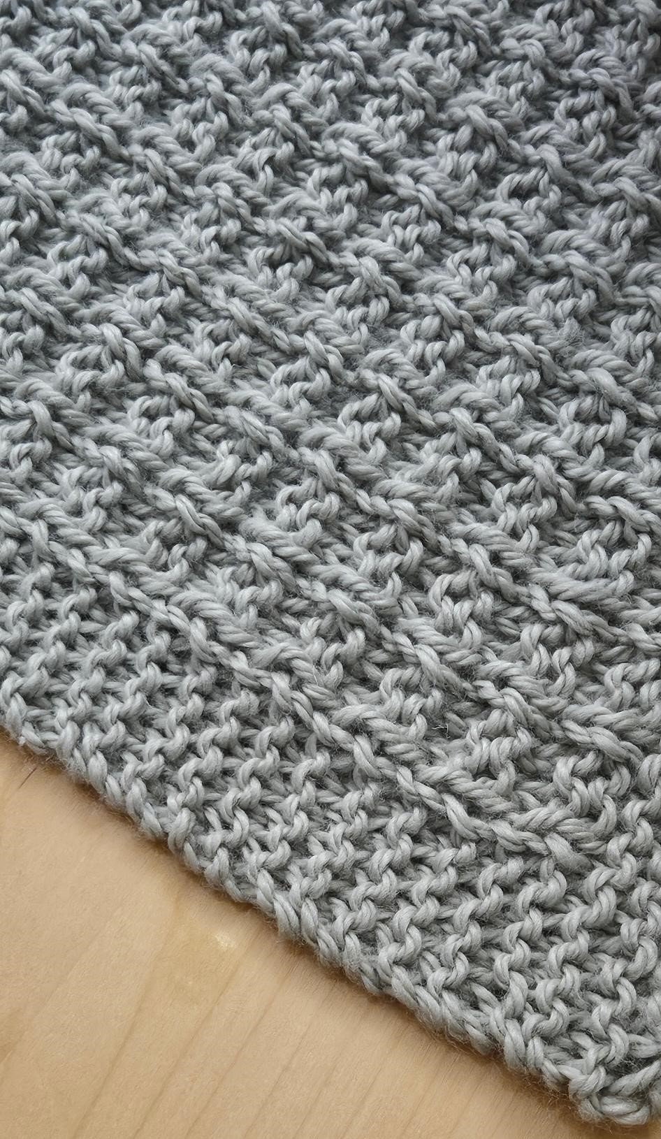 Easy Knit Blanket Pattern PDF - Etsy