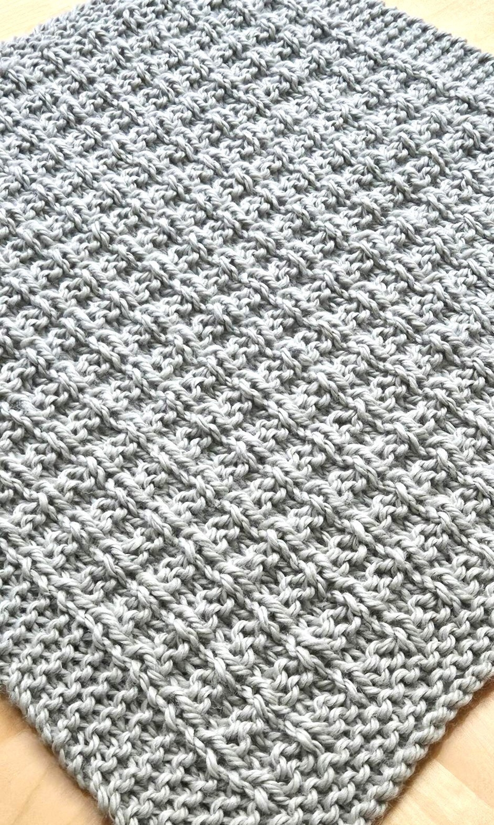 Easy Knit Blanket Pattern PDF - Etsy