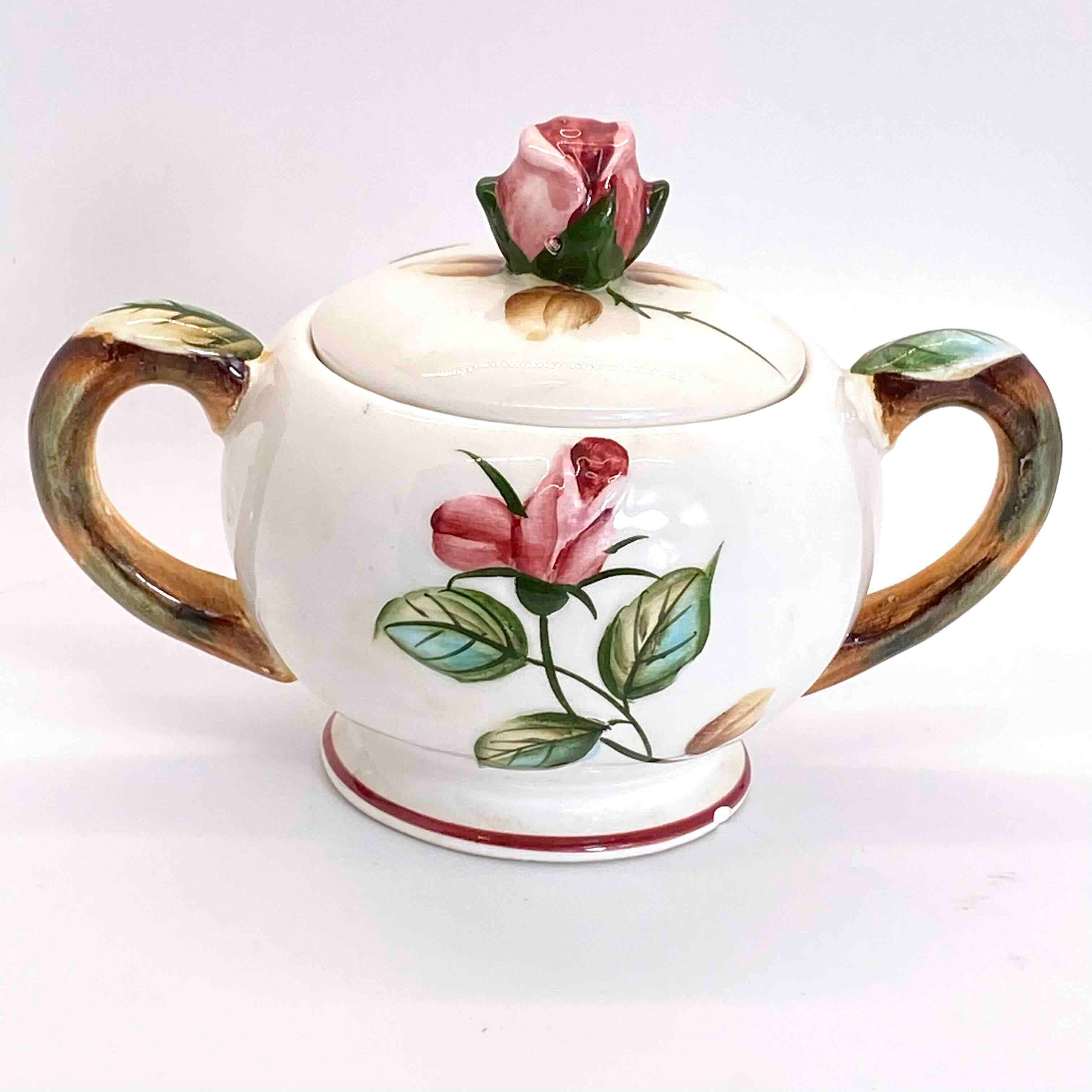 Rose Lovers Lefton Americana Rose 953 Sugar With Lid - Etsy