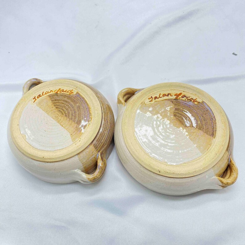 Tri-color Hand Thrown Stoneware Pottery With Beautiful 3-color Glaze ...