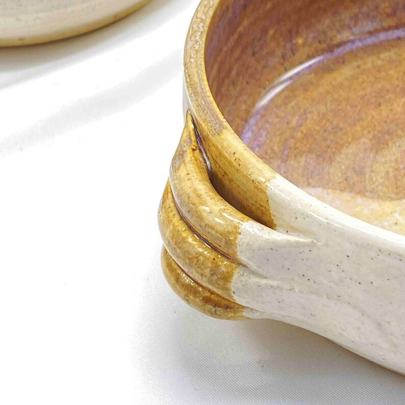 Tri-color Hand Thrown Stoneware Pottery With Beautiful 3-color Glaze ...