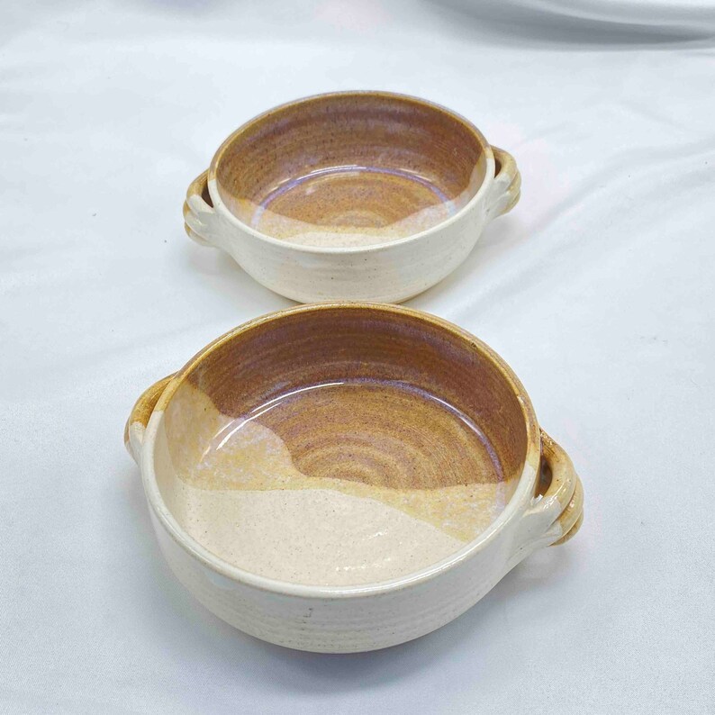 Tri-color Hand Thrown Stoneware Pottery With Beautiful 3-color Glaze ...