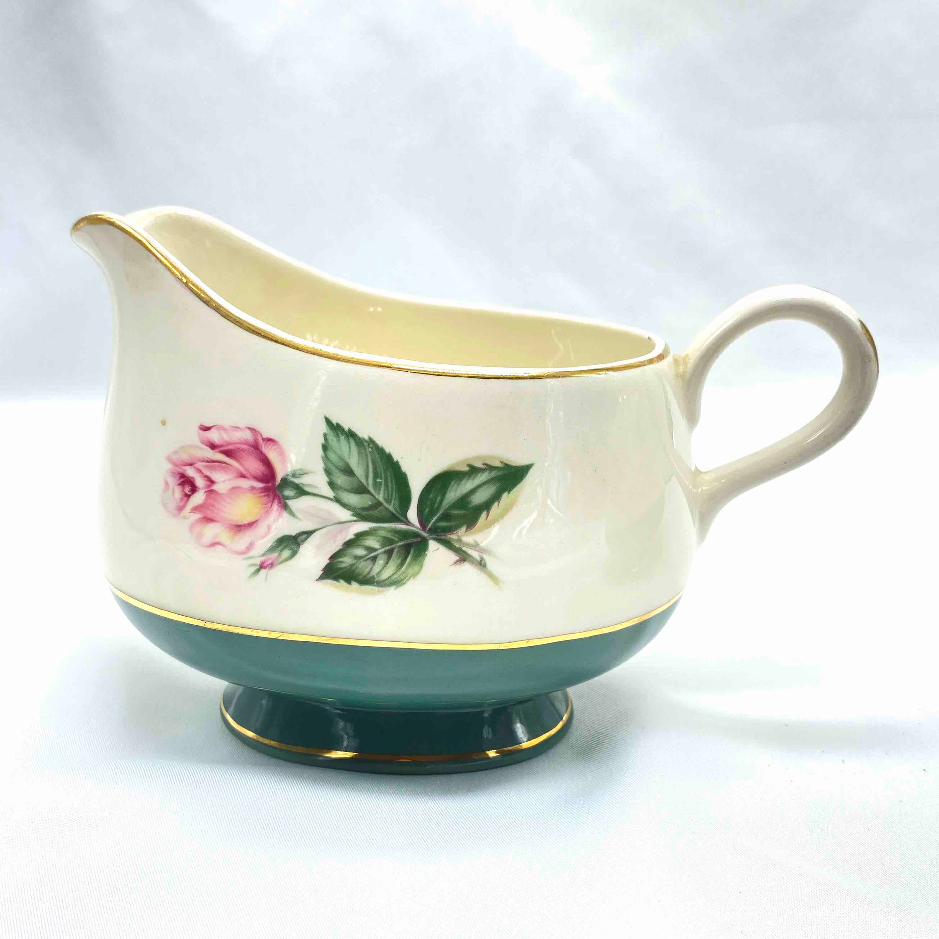 Vintage Homer Laughlin USA Cavalier Eggshell Covered Sugar and Creamer ...