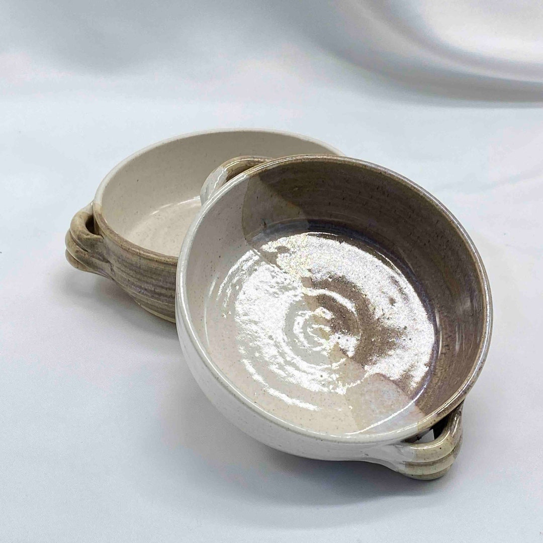 Tri-color Hand Thrown Stoneware Pottery With Beautiful 3-color Glaze ...