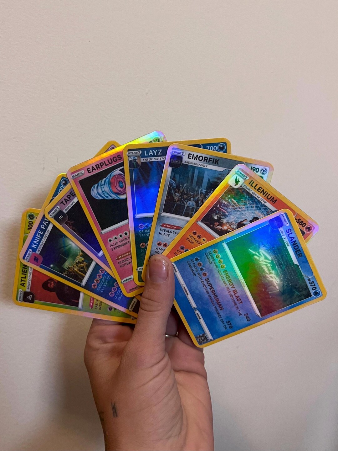 Wookémon Festival/rave Trading Cards- Random 10 Pack - Etsy