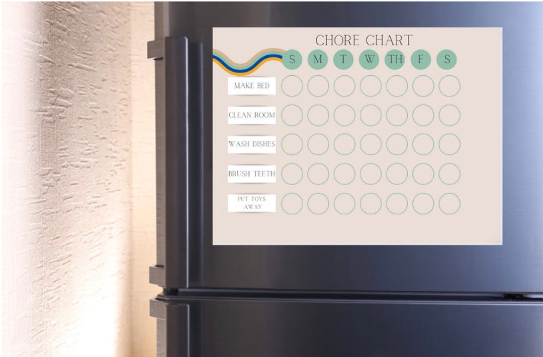 Editable Chore Chart - Etsy