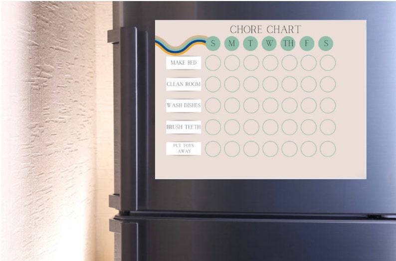 Editable Chore Chart - Etsy