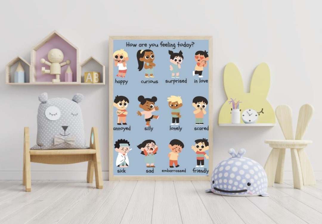 How Are You Feeling Today? Poster, Feelings Poster, Playroom Poster ...
