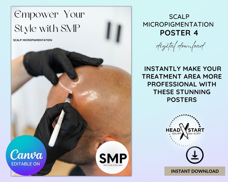 SMP Poster: Scalp Micropigmentation Graphics (digital Download) - Etsy