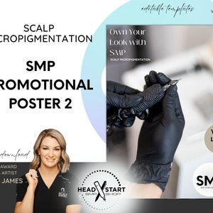 Scalp Micropigmentation SMP Poster Promote Your Business - Etsy