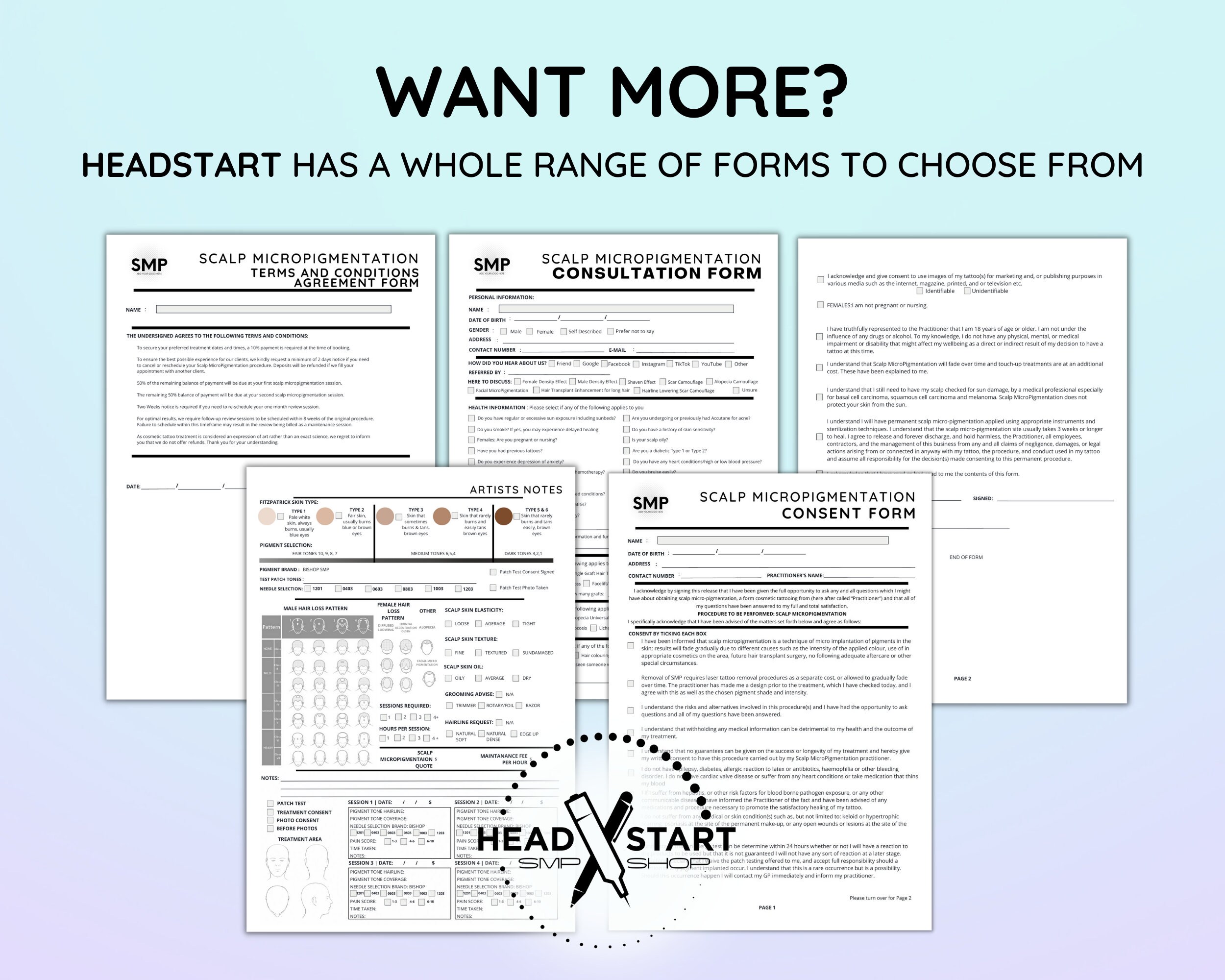 SMP Consent Form Template Give Your Scalp Micropigmentation Business a ...