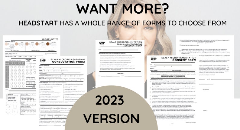 Scalp Micropigmentation (SMP) Treatment Agreement Form Including ...