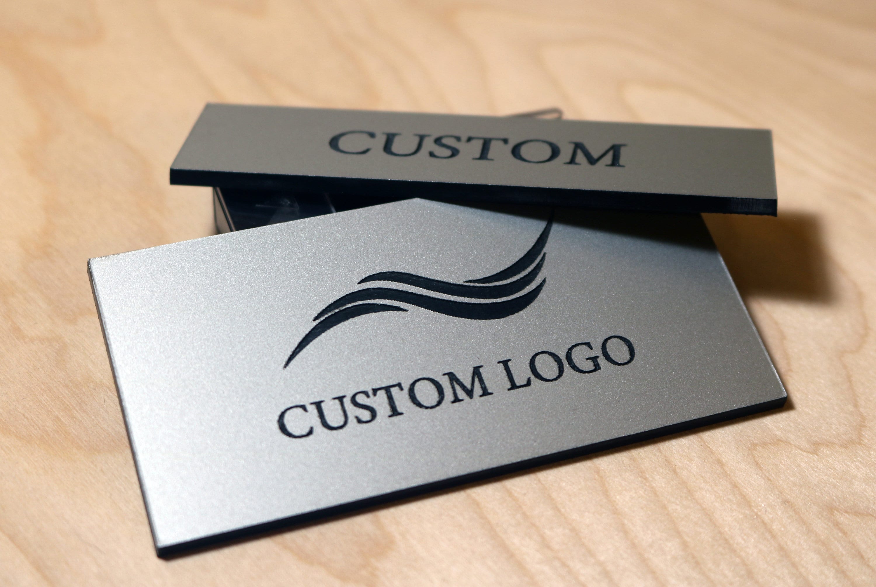 Custom Silver Aluminum Plated Acrylic - Engraved Plaque, Engraved Sign ...