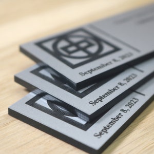 Custom Silver Aluminum Plated Acrylic - Engraved Plaque, Engraved Sign ...