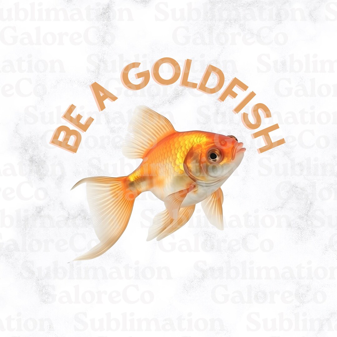 Be A Goldfish Sublimation PNG Design, Sublimation Design Digital ...